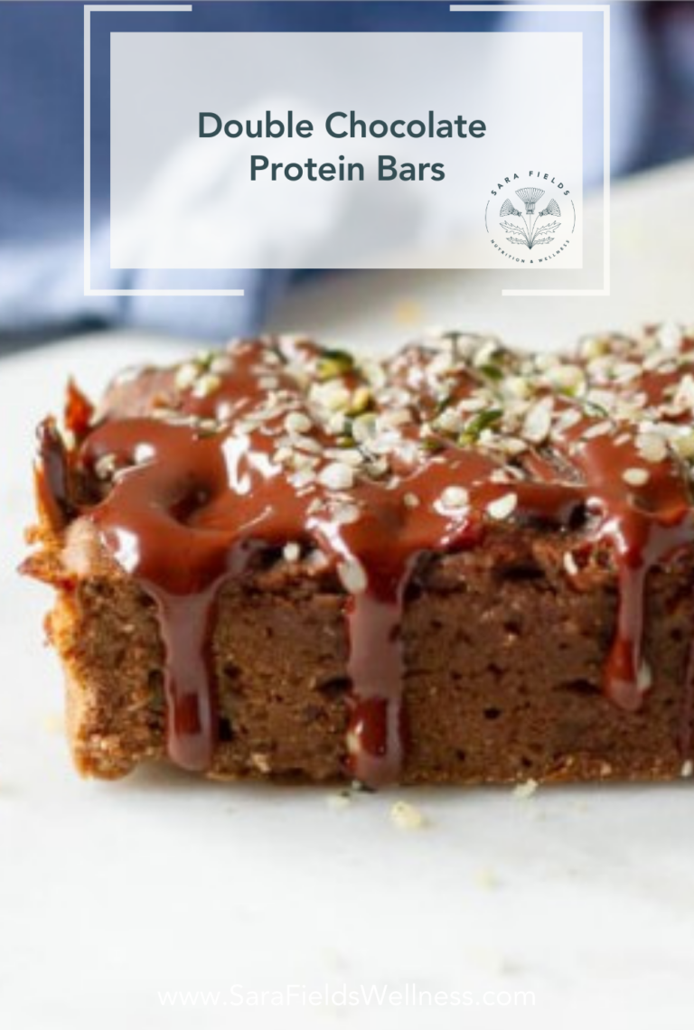 Double Chocolate Protein Bars - sarafieldswellness.com